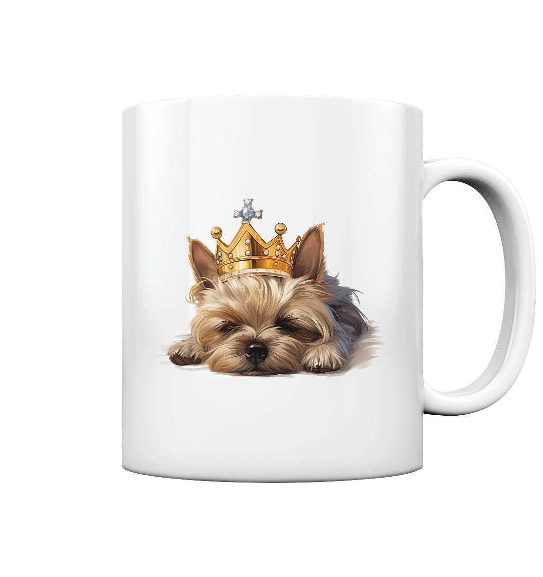 Schlafender Yorkshire Terrier - Tasse glossy – Multitalenty